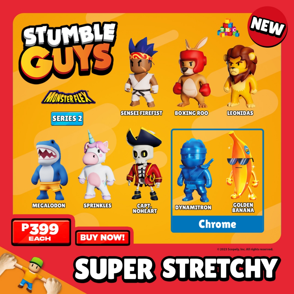 Diramix Monsterflex Stumble Guys Series 2 Stretchy Toys SG30006 ...