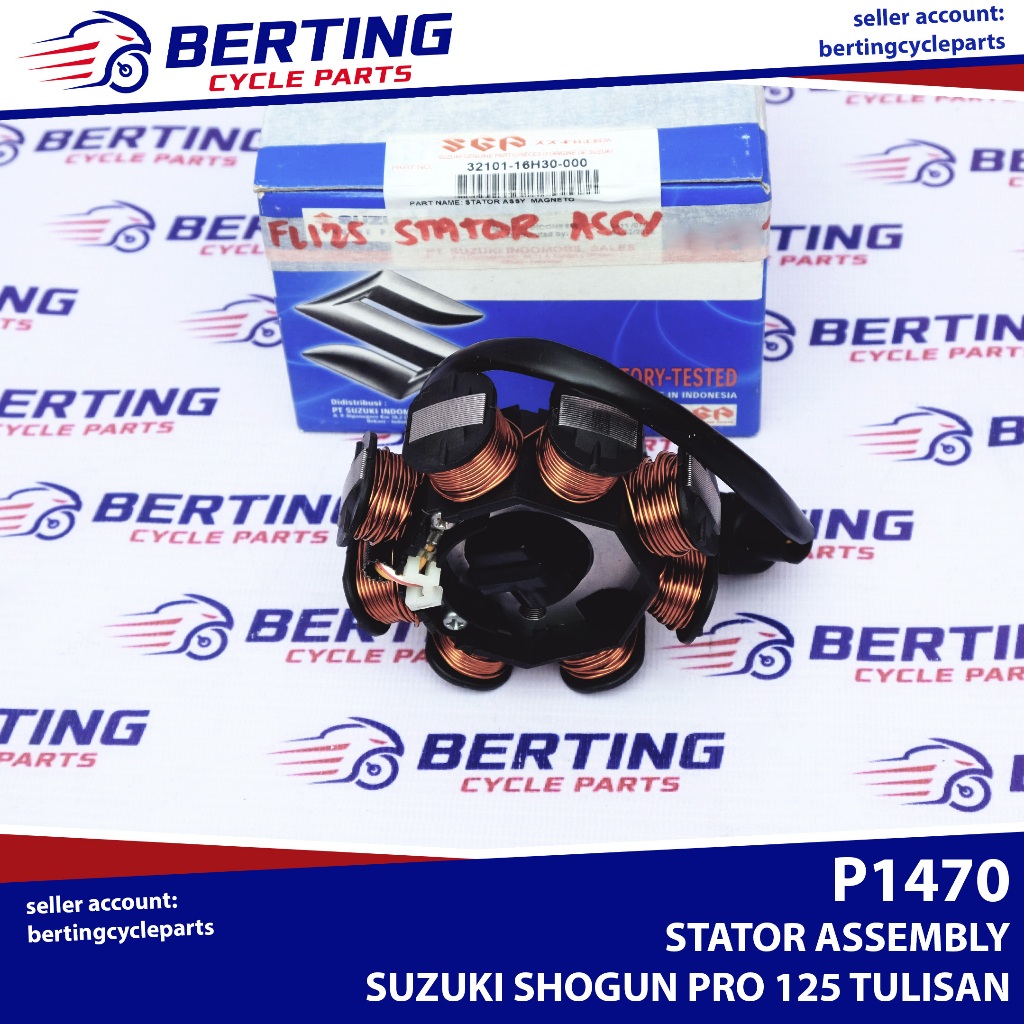 SGP STATOR ASSY Suzuki Shogun Pro 125 Tulisan Genuine 32101-16H30-000 ...