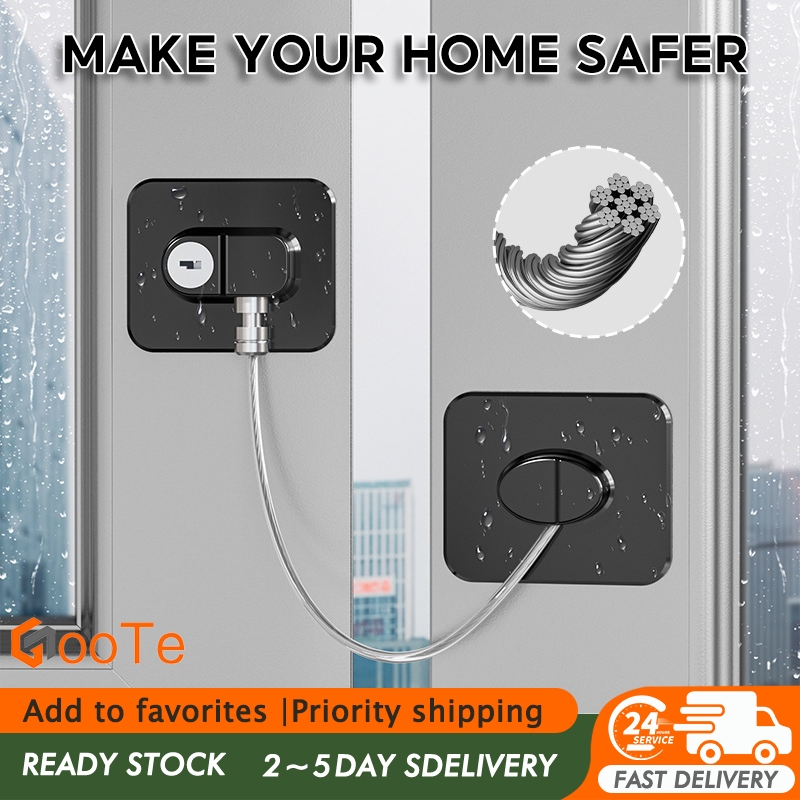 Refrigerator Door Lock Strong Adhesive Freezer Door Lock File Window ...