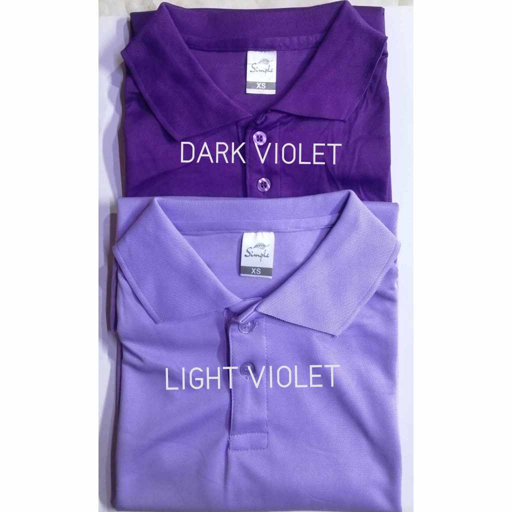 DRIFIT PURPLE POLO SHIRT PLAIN UNISEX | Shopee Philippines