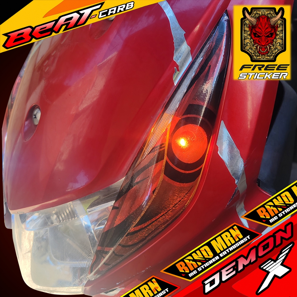 HONDA BEAT V1 110 CARB WINKER EYE DECAL STICKER TINT PROTECTOR | Shopee ...