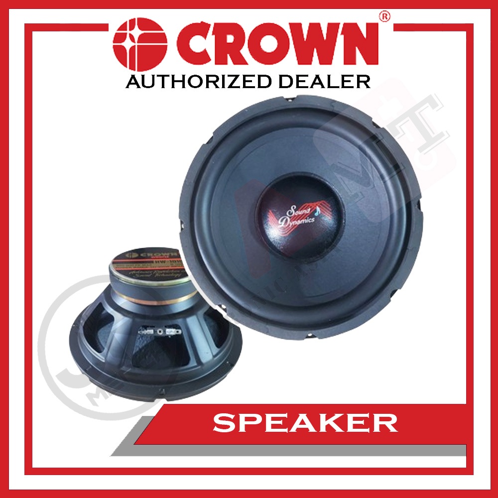 Crown (HW-1010) 10" 100 watts Woofer Speaker - Sold per pc | Shopee ...