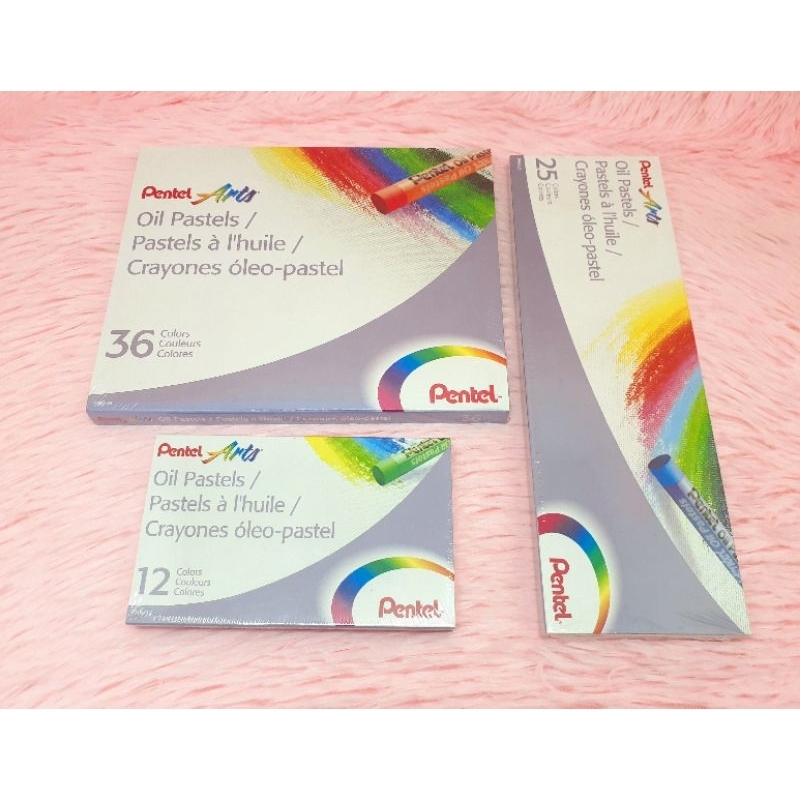PENTEL ARTS OIL PASTELS (36's, 25's, 12's) | Shopee Philippines