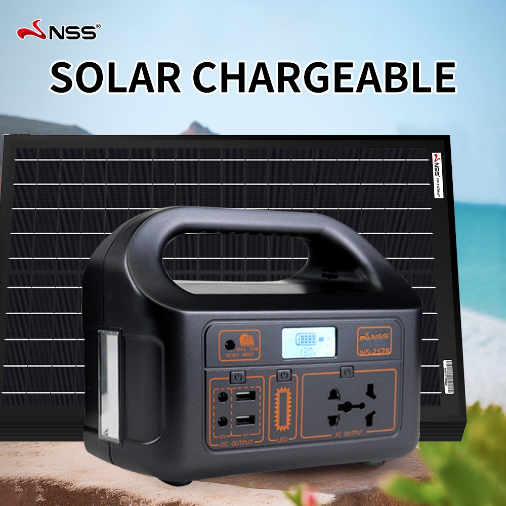 NSS Solar Power Station Portable Generator With Emergency LED Light ...