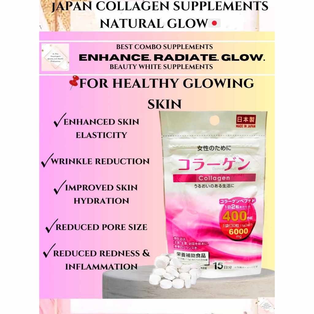 JAPANESE COLLAGEN HEALTH & BEAUTY SUPPLEMENT FLAWLESS, AGE-DEFYING SKIN ...