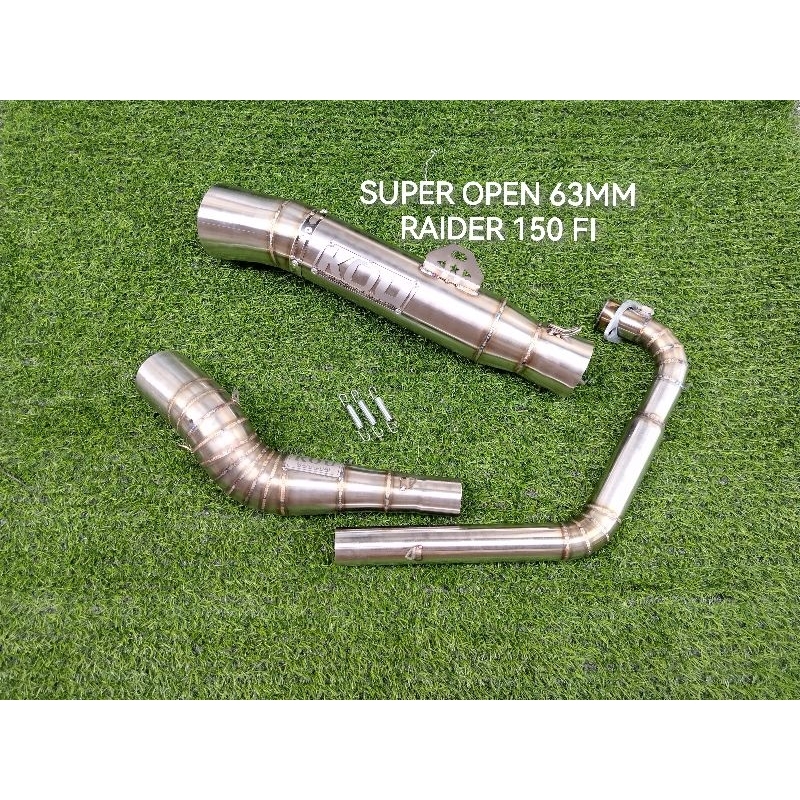 SUPER OPEN PIPE KOU DS4 63 MM FOR TMX 125 155 RUSI RACAL EURO SKYGO ...