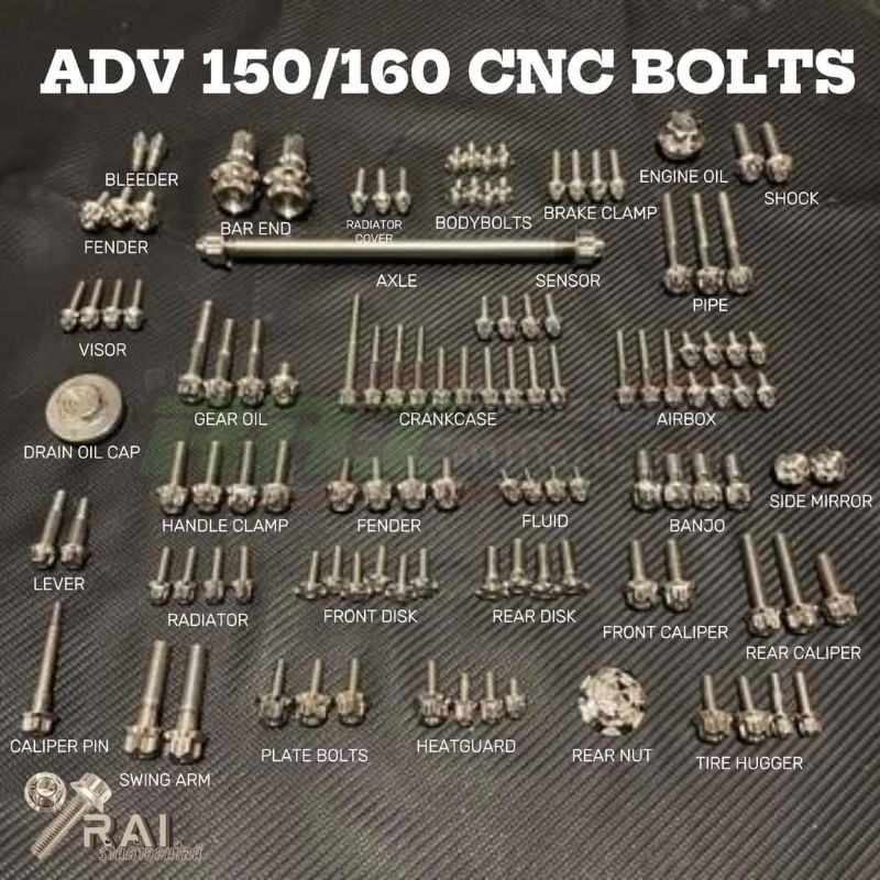 ADV 150/160 CNC BOLTS SC SIAM | Shopee Philippines