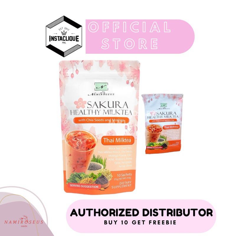 Sakura Healthy Milktea Thai Milk Tea with Chia Seeds and Moringa by ...