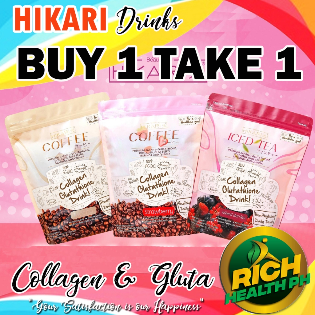 Hikari Coffee Premium Japan Glutathione, Collagen, Chia Seeds, Moringa ...