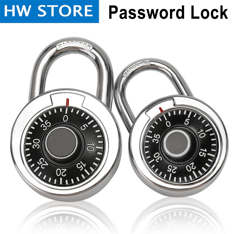 password lock safe lock Hardened Steel Shackle Dial Combination Luggage ...