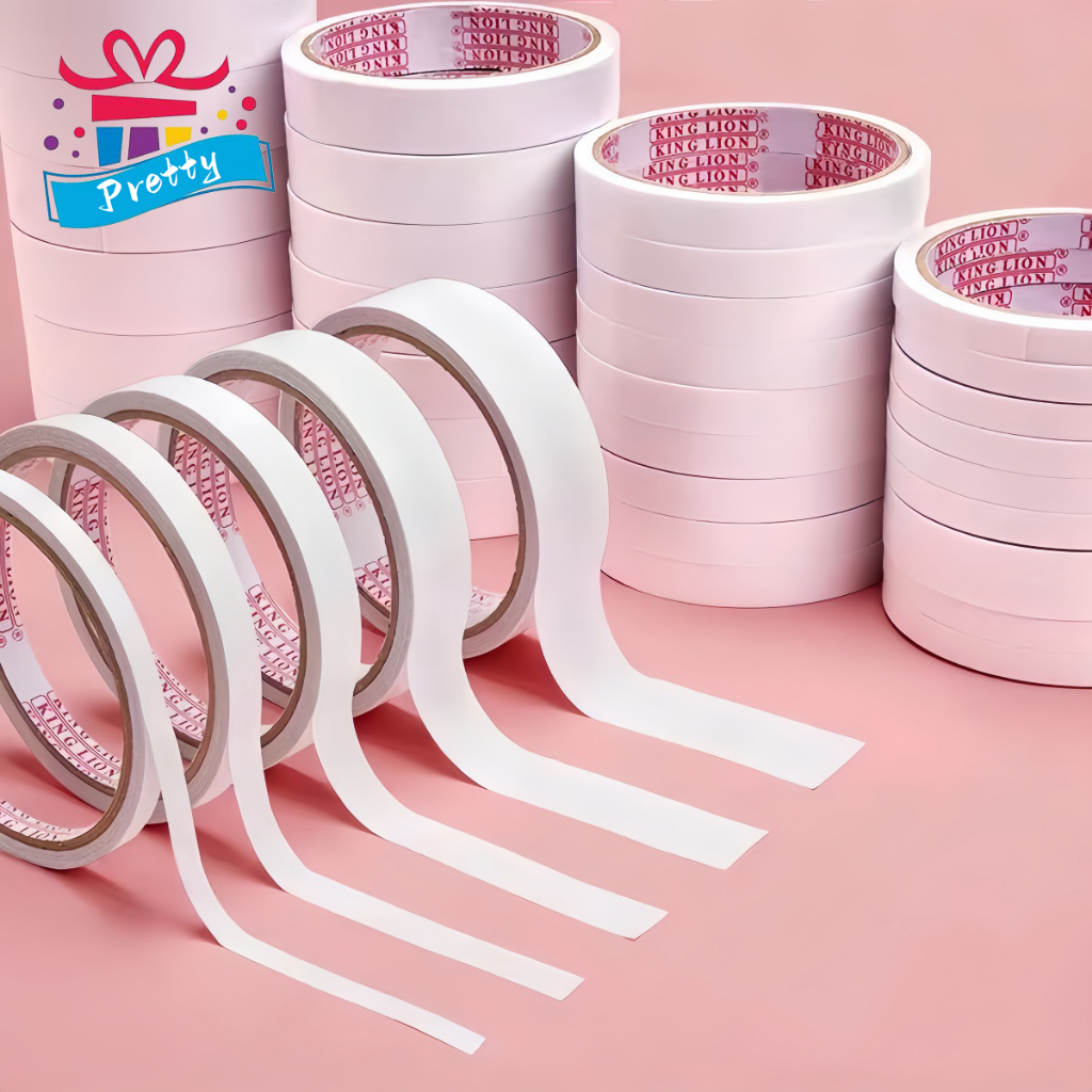 【Pretty 】5/8/10/12mm Double Sided Tape White Super Strong Double Sided ...