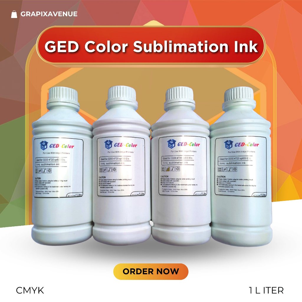 GEDTECH SUBLIMATION INK FOR LARGE FORMAT PRINTER | Shopee Philippines