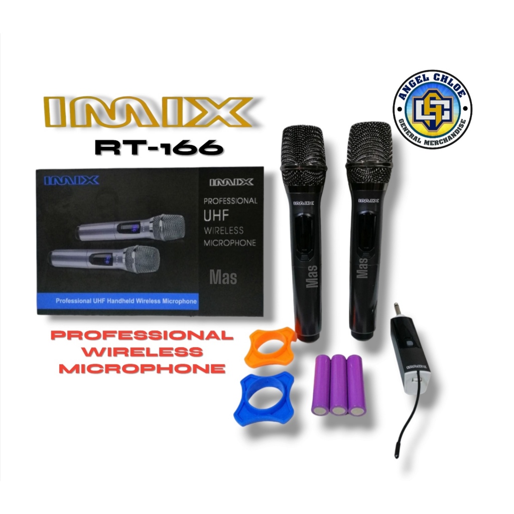IMIX BY TRIDENT RT166 Double Wireless microphone | Shopee Philippines