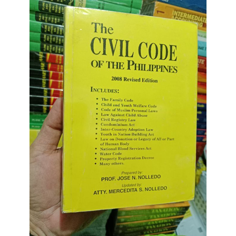 THE CIVIL CODE OF THE PHILIPPINES 2008 REVISED EDITION ( OLD STOCK ...