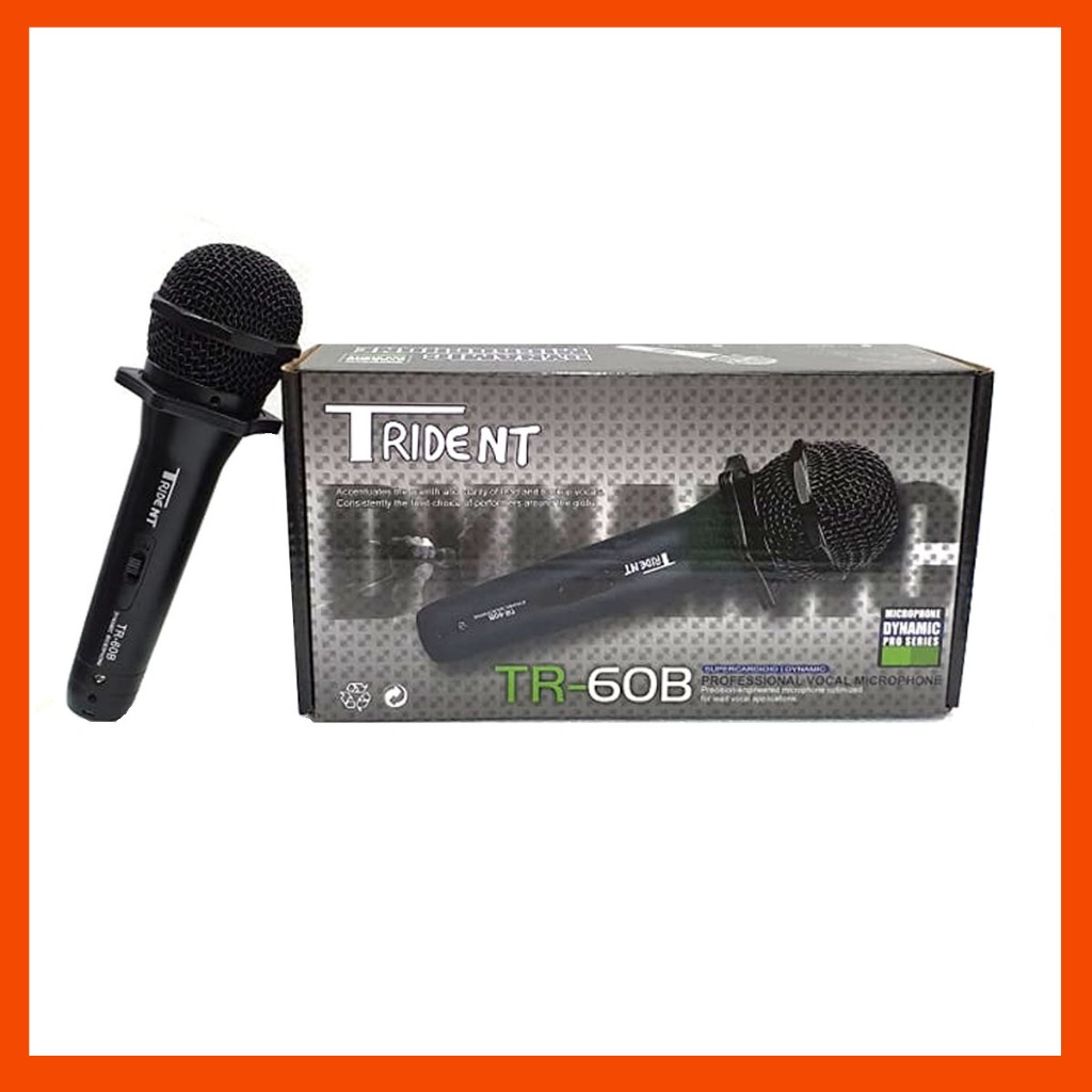Original Trident TR-60B Wired Microphone - Heavy Duty Stereo Microphone ...