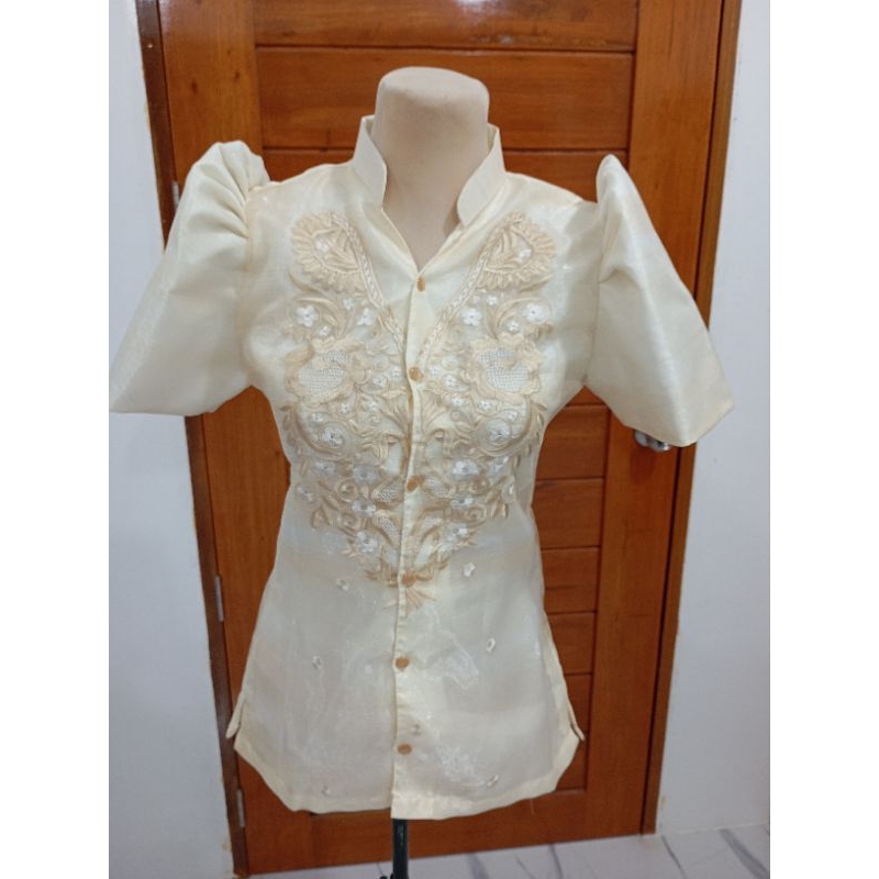 Filipiniana Maria Clara Sleeve Ladies Barong Blouse | Shopee Philippines