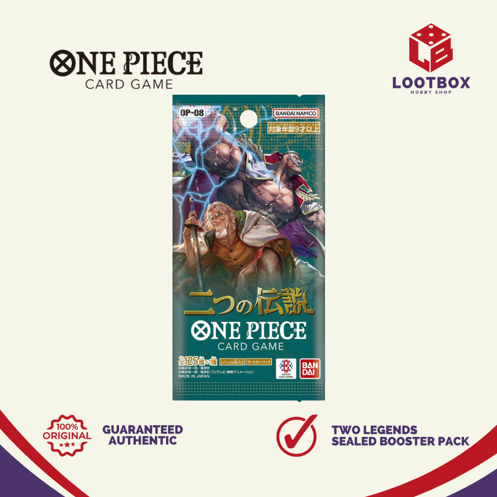 One Piece Card Game: Sealed Booster Pack (Japanese) - OP08 Two Legends | Shopee Philippines