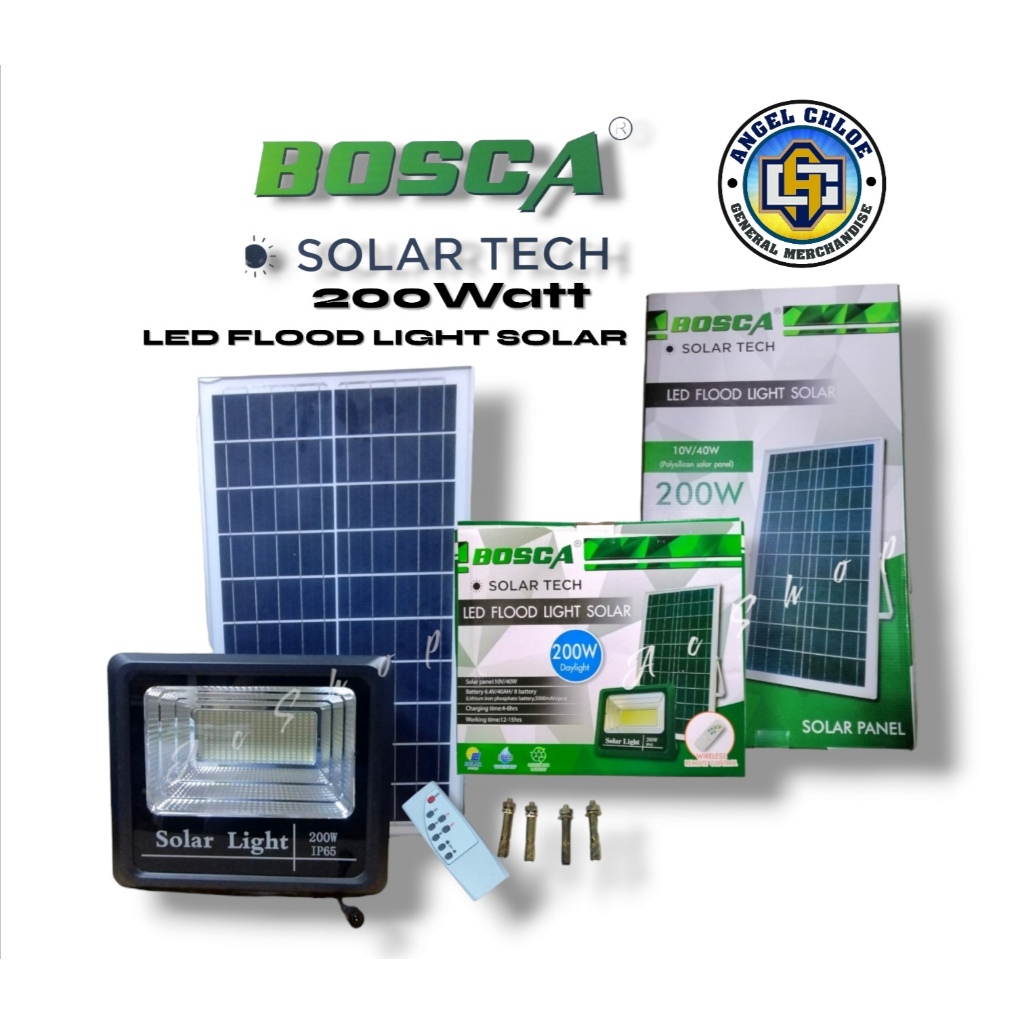 Solar Indoor/Outdoor 200w Led Flood Light Bosca 200w water proof IP65 ...