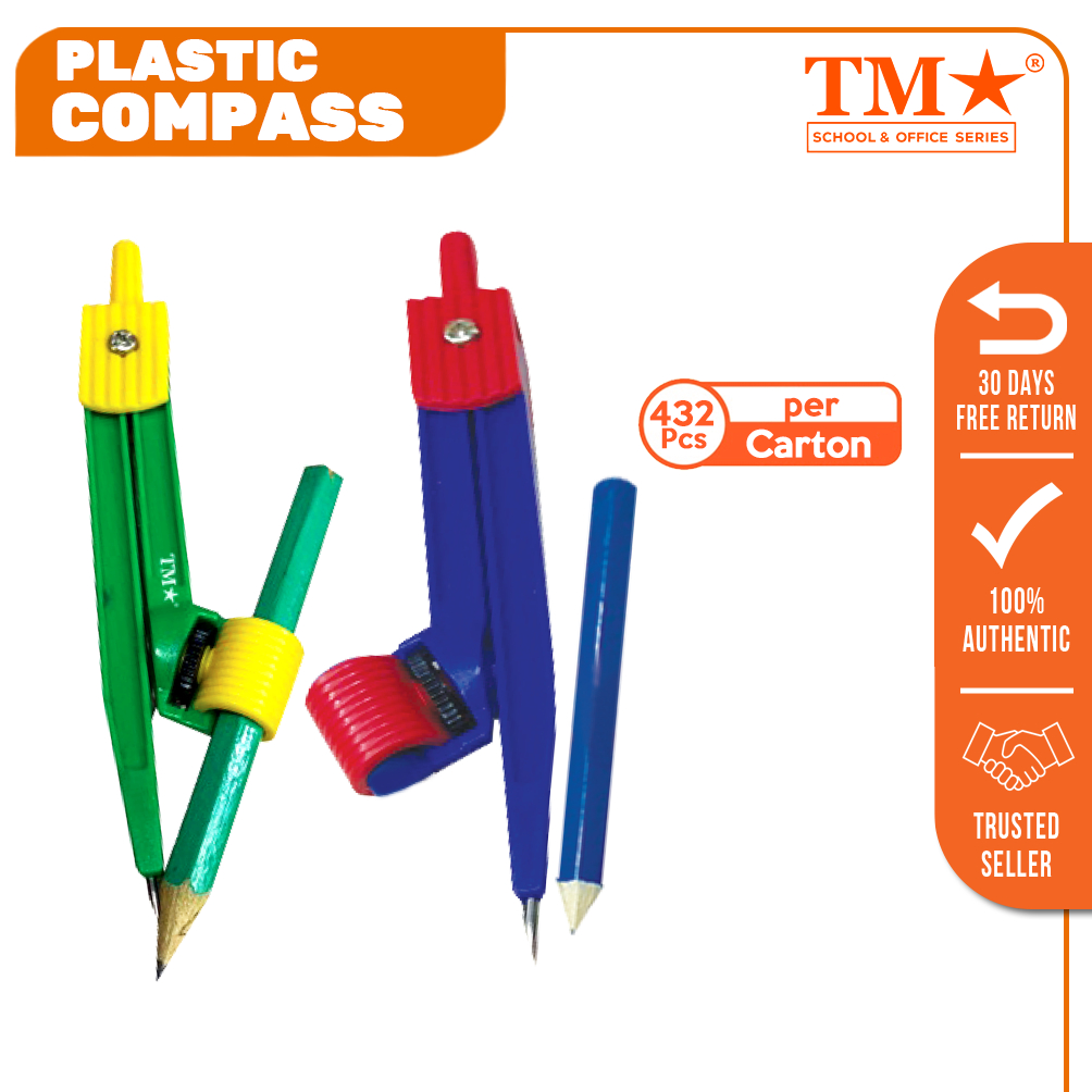TM 432 pcs Plastic Compass Assorted Color (TM-607) | Shopee Philippines