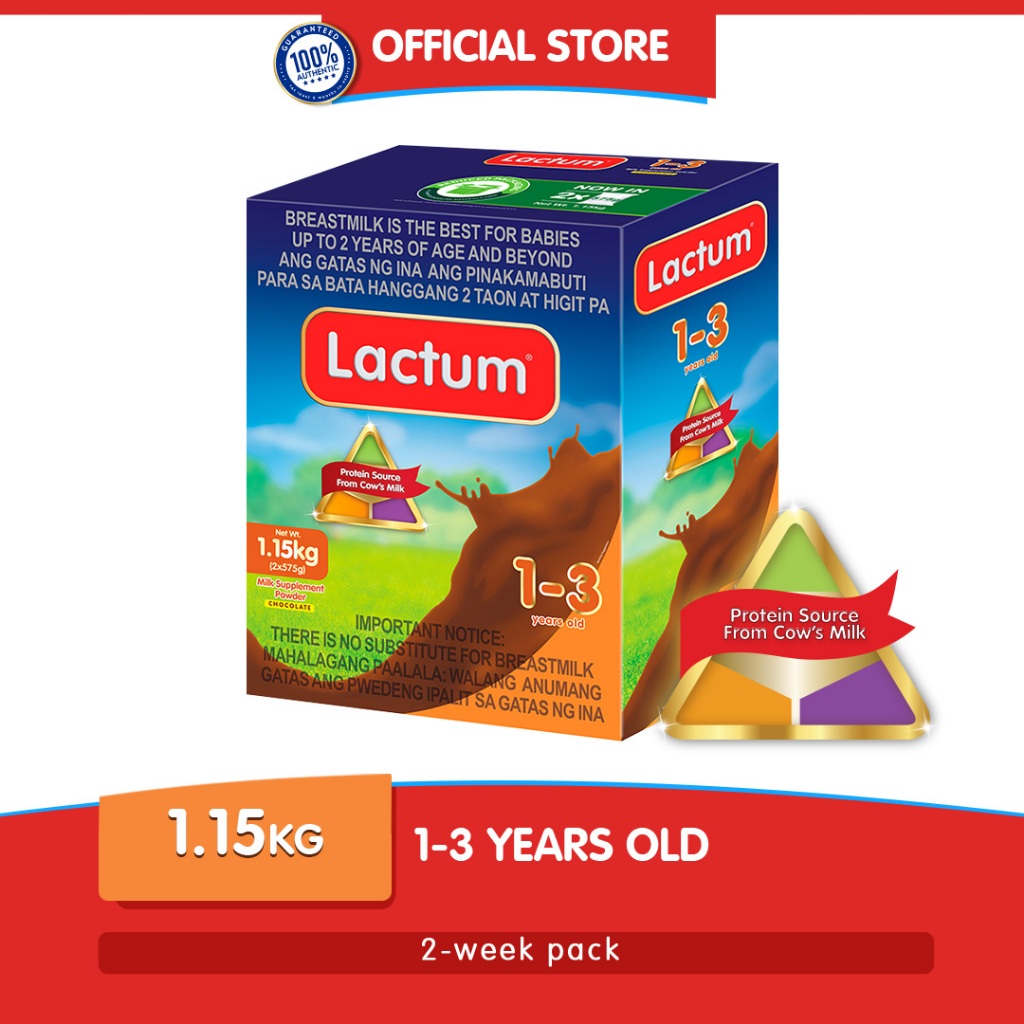 Lactum for 1-3 Years Old Chocolate Milk Supplement Powder 1.15kg ...