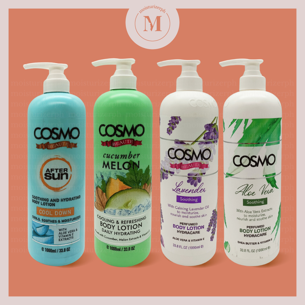 COSMO Beaute Body Lotion Aloe Lavender Cucumber Melon After Sun 1000mL ...