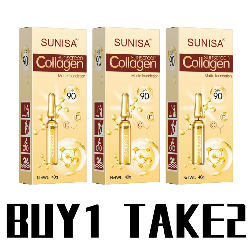 Buy 1 Take 2 SUNISA Collagen Sunscreen SPF90 Whitening Sun Protection ...