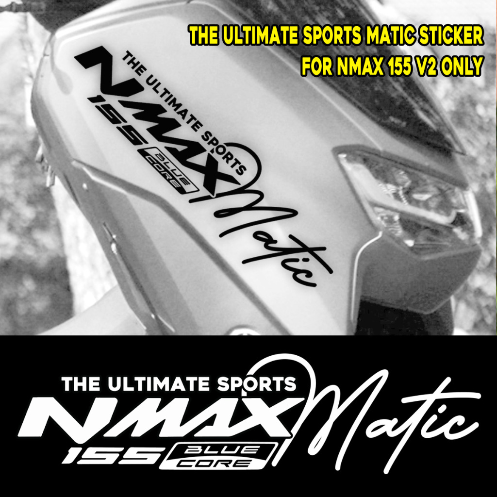 THE ULTIMATE SPORTS MATIC NMAX 155 BLUE CORE SIDE FAIRING STICKER / FOR ...