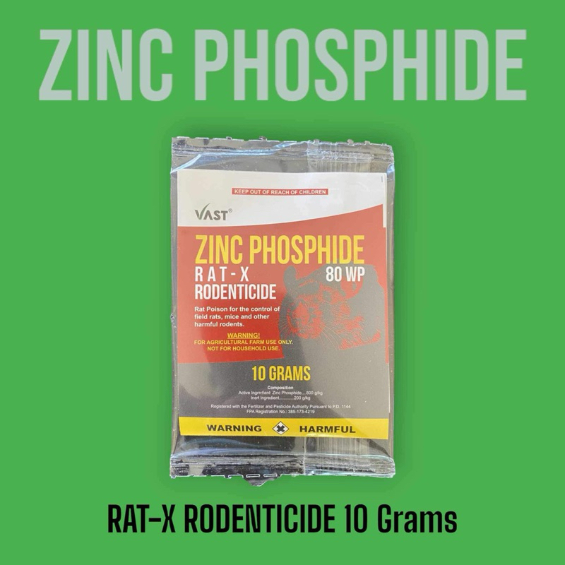 ZINC PHOSPHIDE RAT - X Rodenticide 80wp 10 grams | Shopee Philippines