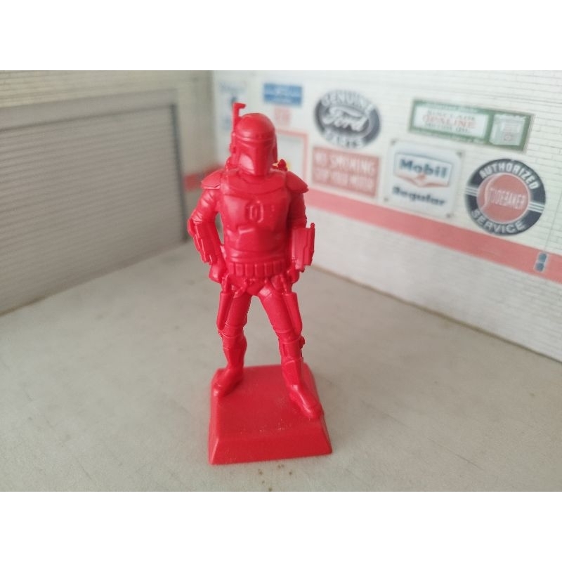 BOBA FETT STAR WARS MONO RED RUBBER FIGURE JAPAN ORIGINAL GASHAPON ...