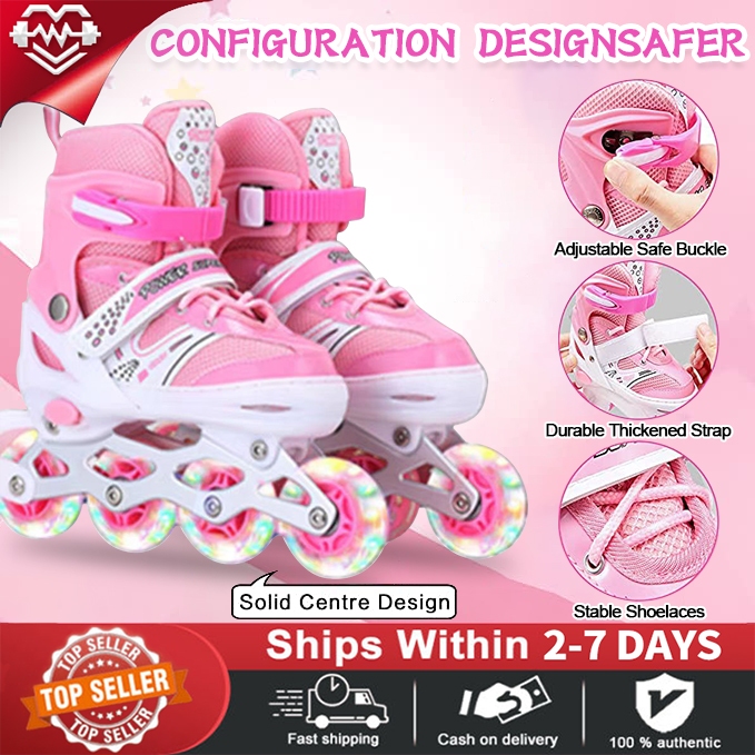 Roller Skates Adjustable Roller Skates inline skates size single row PU ...