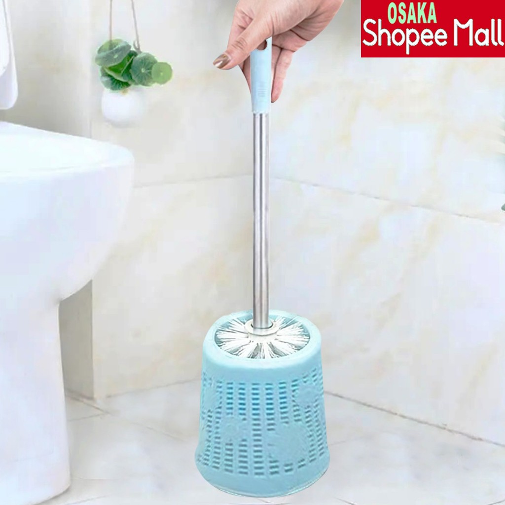 OSAKA Toilet Brush and Holder Combo Bowl Brush with Holder Hard ...