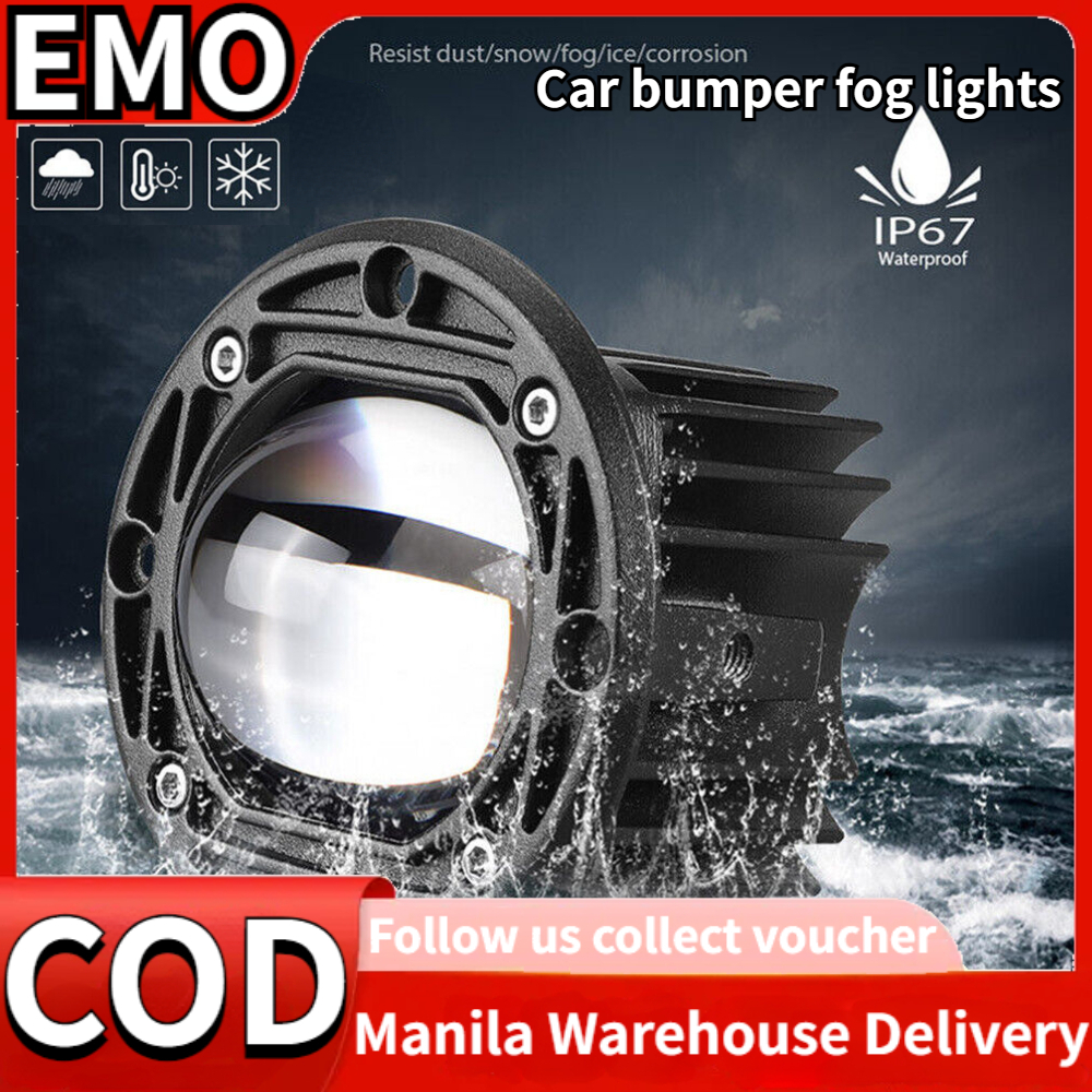 3 Inch 8D LED Lens Fog Lamp Driving Light 40W Dual Color Super bright ...