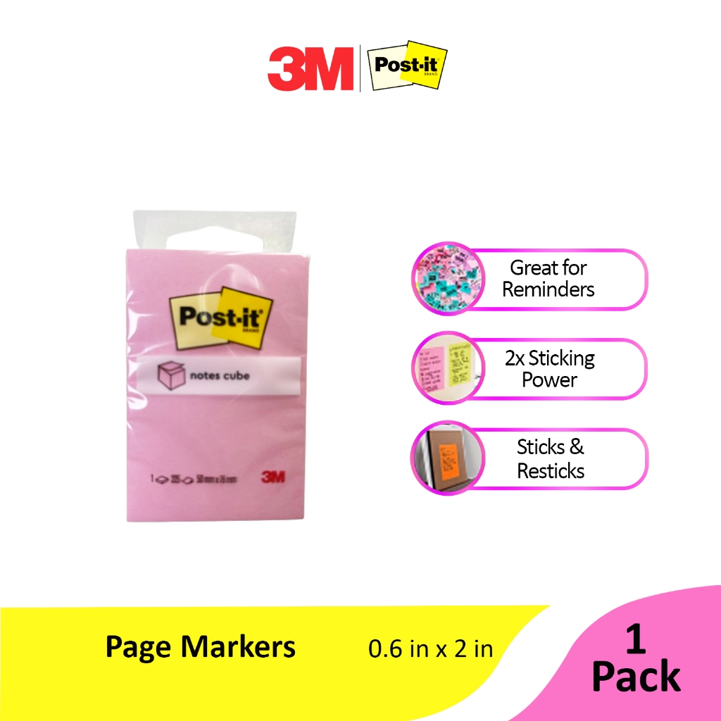 3M Post-it Sticky Notes cubes 656 Pastel 2x3, 225 sheets | Shopee ...