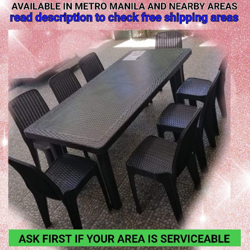 Zooey Palmera 8 Seaters Dining Set (chat first before placing your ...