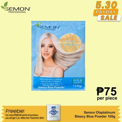 Mondes Semon Olaplatinum Bleachy Blue Powder 100g | Shopee Philippines