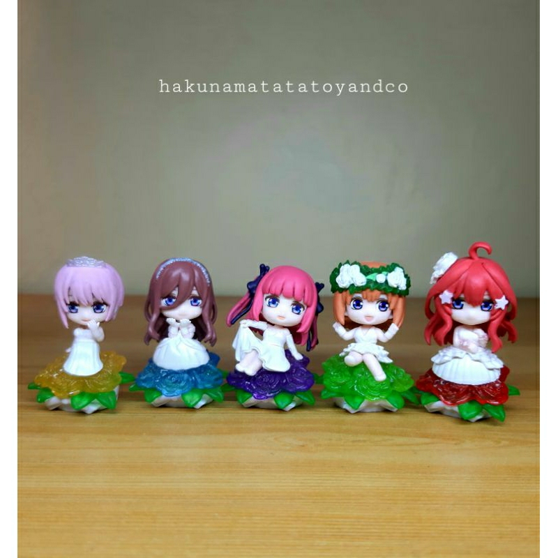 Bandai The Quintessential Quintuplets Vol.2 Set of 5 Capsule Figure ...