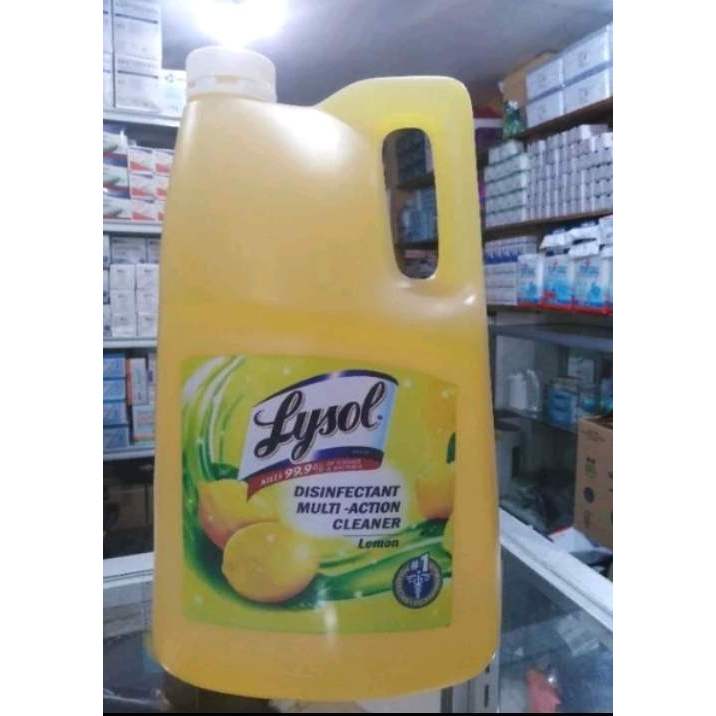 Lysol Disinfectant Concentrated Solution Lemon Scent Gallon (4 LITERS) | Shopee Philippines