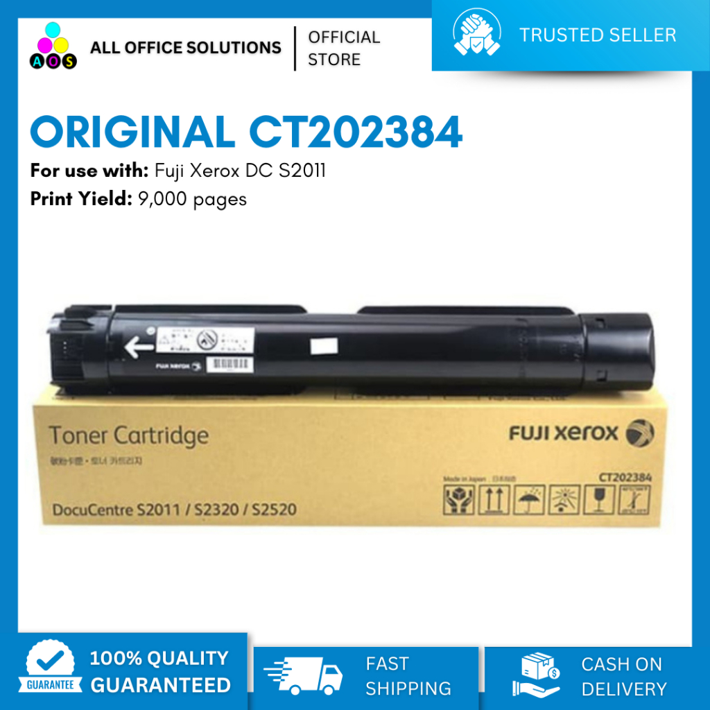 Original Fuji Xerox CT202384 Black Toner Cartridge S2320 S2520 | Shopee ...