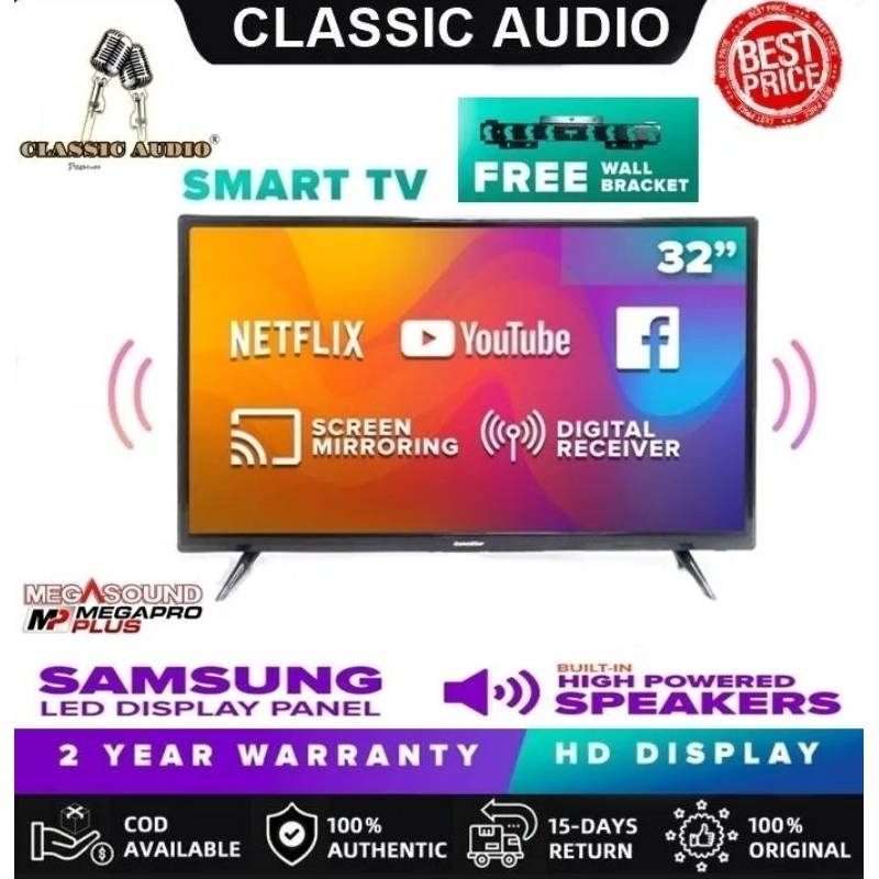 Sony Mega Pro by Classic Audio 32 Inch Smart Android LED TV [FREE ...