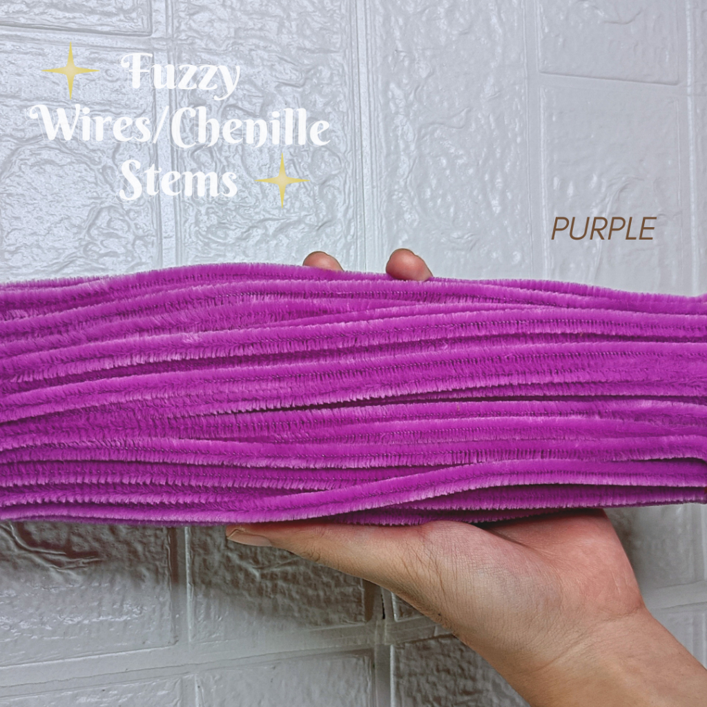 Fuzzy Wires/Chenille Stems (100 or 50 pcs per bundle) | Shopee Philippines