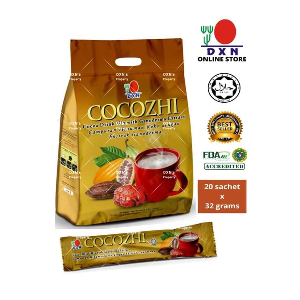 DXN Cocozhi Cocoa with Ganoderma Extract 32g x 20 Stick with FREE ...