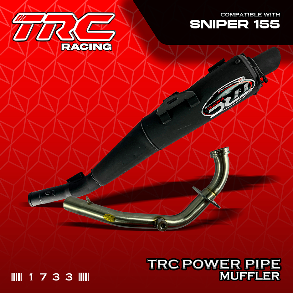 TRC Racing Power Pipe Sniper 155 Muffler Exhaust 1733 (32mm) /1733-2 ...