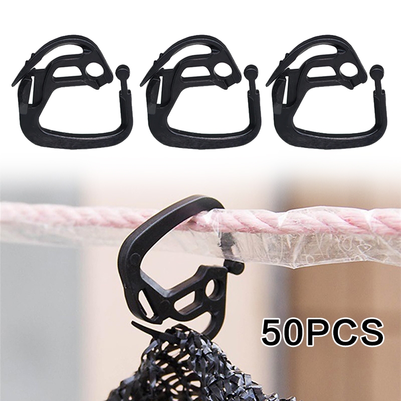 50pcs Shade Cloth Clips Black Shade Net Clips Holder Fasten Sunshade ...