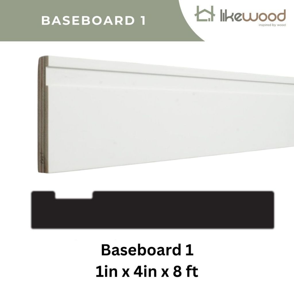 Matimco Likewood Special Mouldings (Laminated Veneer) Baseboard 1 (8 ...