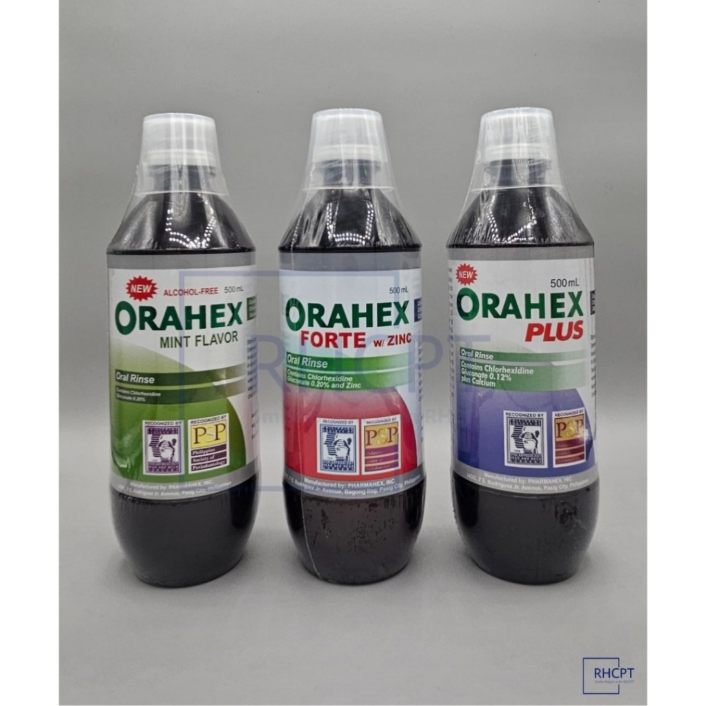 Orahex 500ml (Forte /Alcohol Free / Plus) Exp Dates: Plus: 2027 ...
