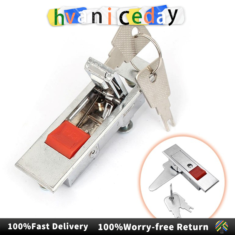 Zinc Alloy Push Button Panel Box Lock with 2 Keys Plane Mail Box Lock ...