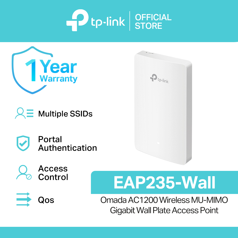 TP-Link | EAP235-Wall | AC1200 | Omada | Wireless | MU-MIMO | Gigabit ...