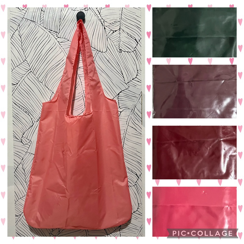 Brandnew Foldable Nylon Ecobag Large-Capacity Multiple Colors | Shopee Philippines