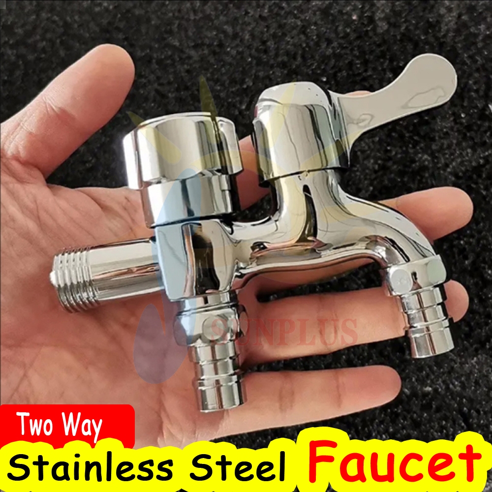 Stainless steel Two Way Faucet For Kitchen Faucet Outdoor Faucet ...
