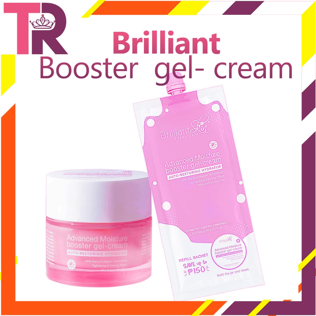 Brilliant Advanced Moisture Booster gel- cream | Sachet and Tub 50g ...